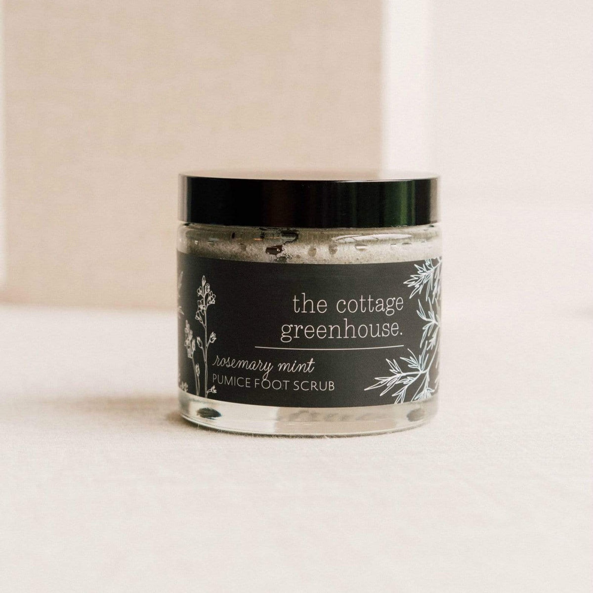 The Cottage Greenhouse Rosemary Mint Pumice Foot Scrub – Luxe & Bloom