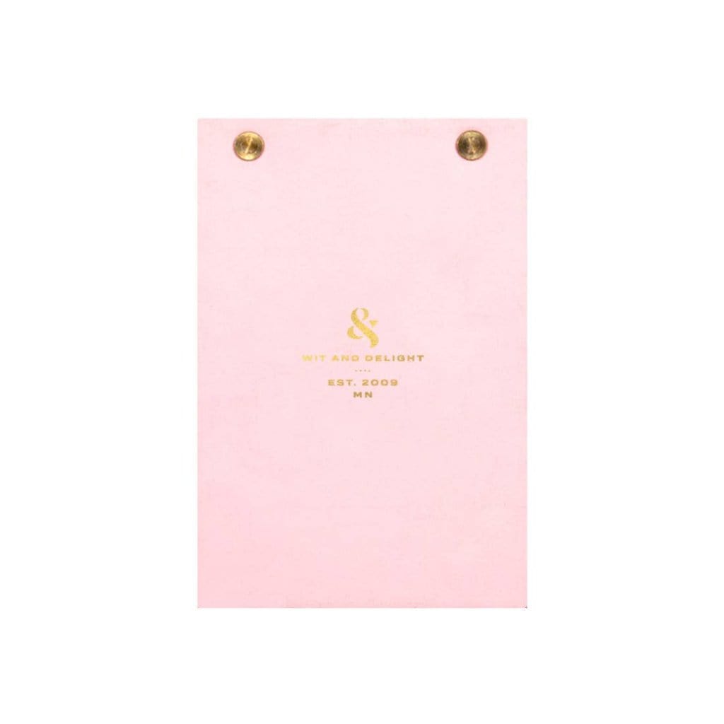 Wit & Delight Pink Desktop Notepad - Luxe & Bloom